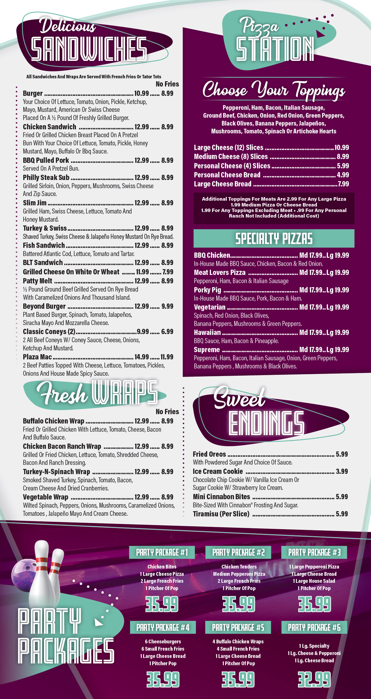 Spare Time Grille – Eat and Bowl in Style!